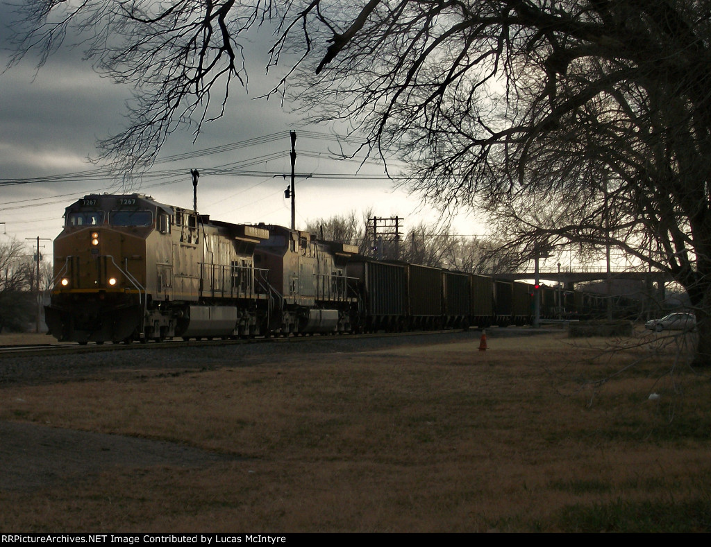 UP 7267 eastbound UP loaded coal train